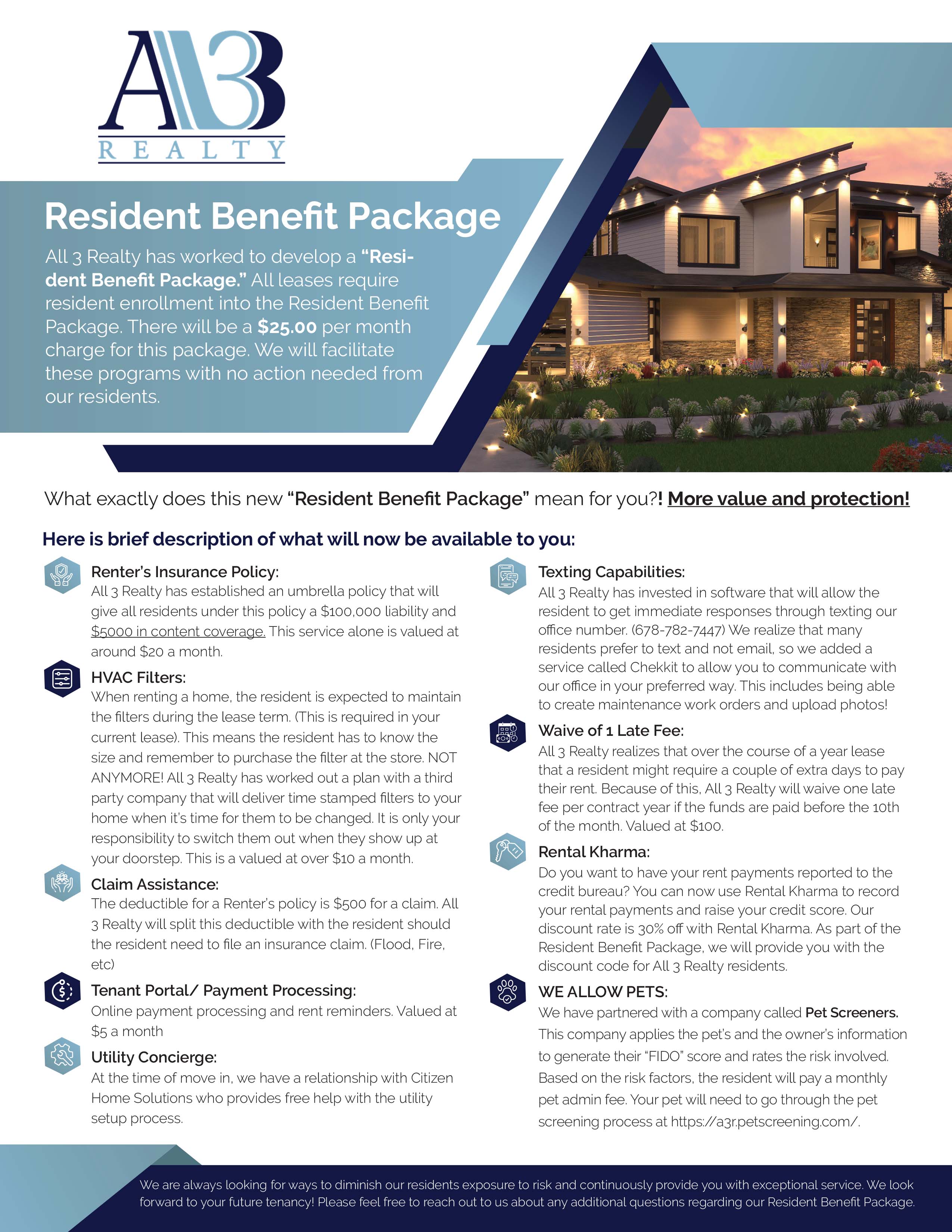 Reident Benefits Package